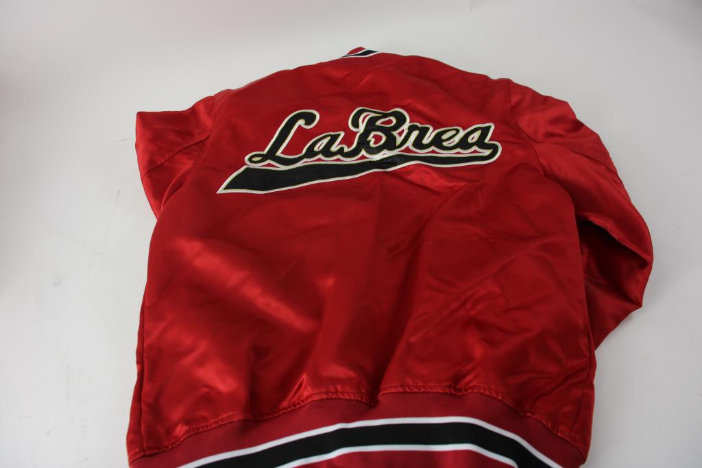 H&M Embroidered "La Brea" Baseball Men's Jacket, Size M | Property Room
