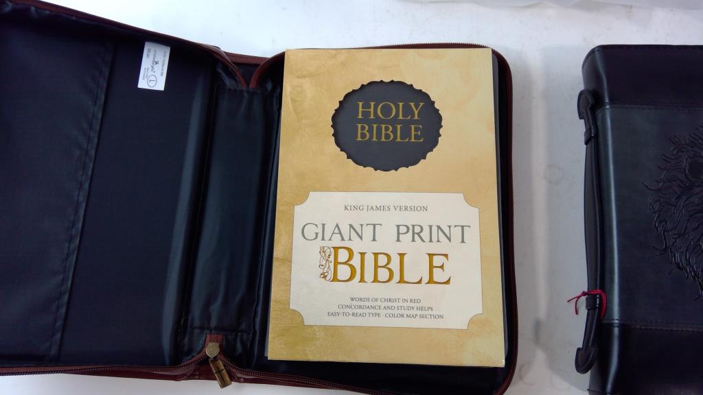 Holy Bibles In Faux Leather Cases, 6 Pieces | Property Room