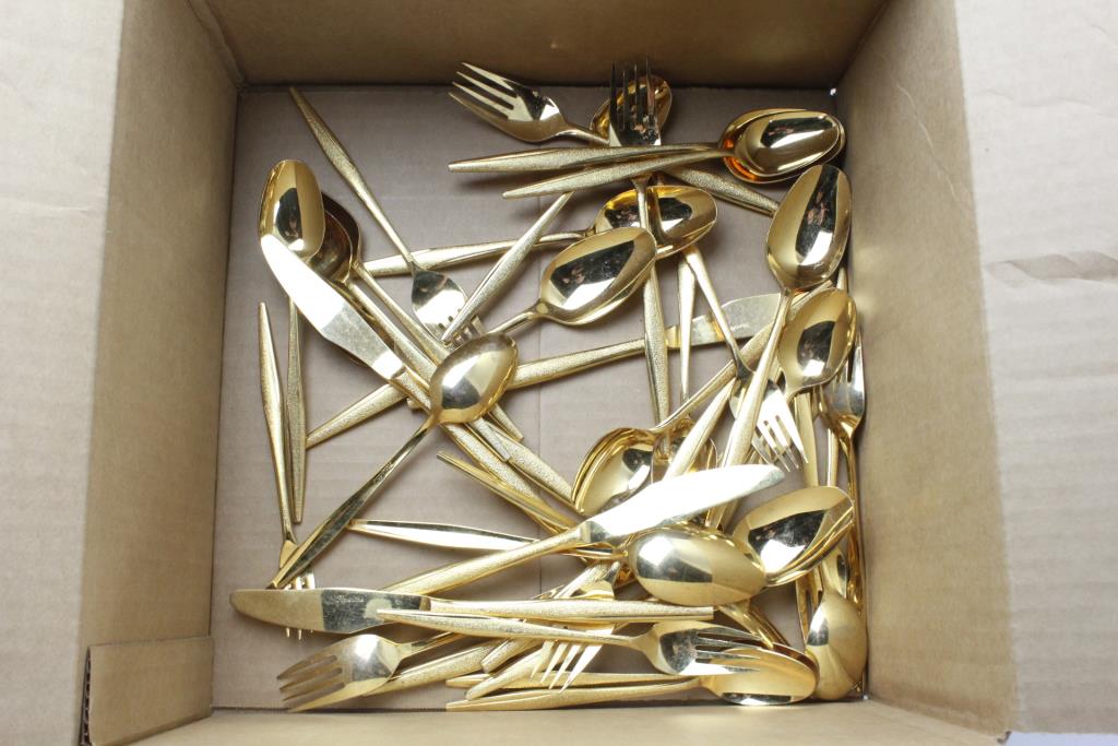 Horentine Gold Plated Silverware, 20+ Pieces | Property Room
