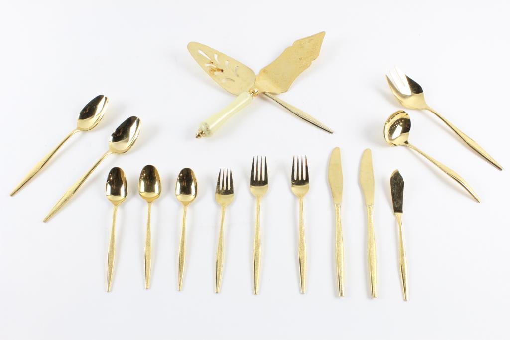 Horentine Gold Plated Silverware, 20+ Pieces | Property Room