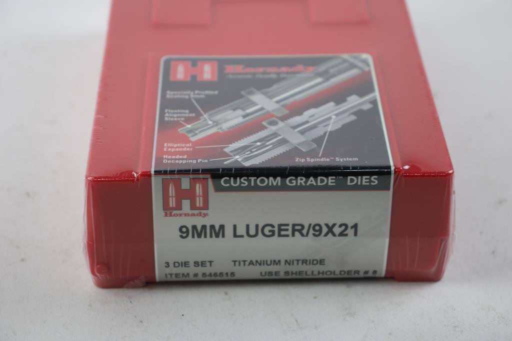 Hornady Custom Grade 9mm Luger 3 Die Set | Property Room