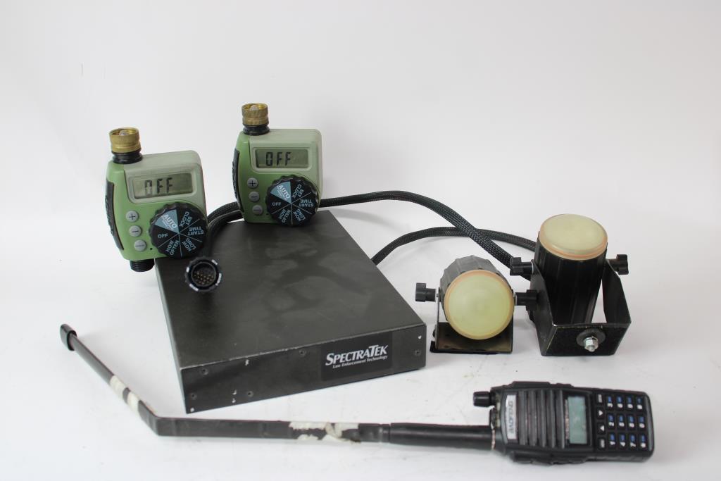 Hose Timer Radio And More 6 Pieces Property Room