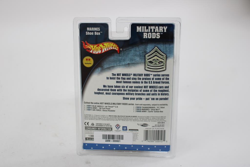 Hot Wheels Military Rods Marines Shoe Box | Property Room