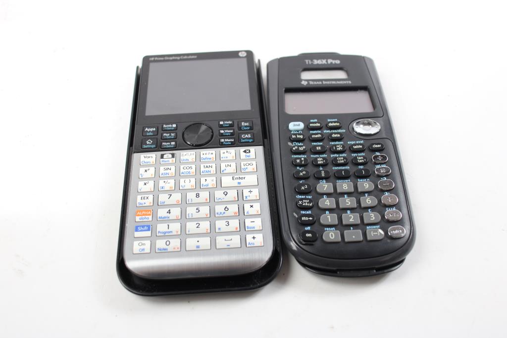 Hp And Texas Instrument Calculators, 2 Pieces | Property Room