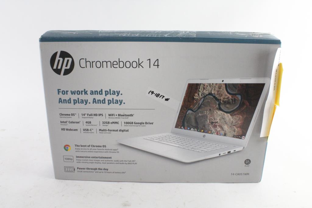 HP Chromebook 14 Laptop, New In Box | Property Room
