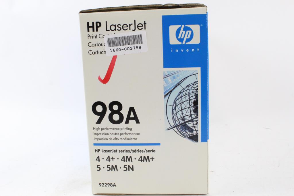 HP LaserJet Print Cartridge, 98A | Property Room