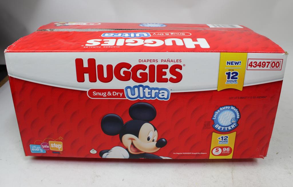 Huggies Ultra Size 5 Diapers, 96 Count | Property Room