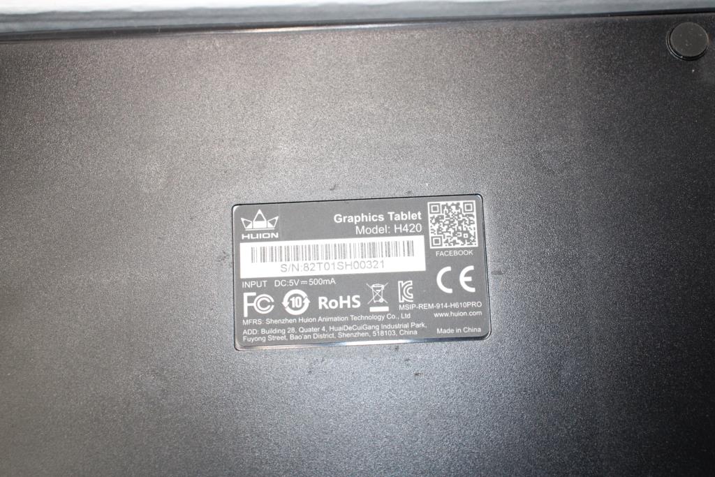 HUION USB Pen Tablet Model# H420-black (5 Pieces) | Property Room
