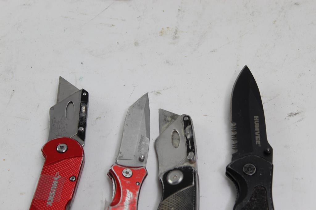 Humvee, Husky, Snap-on, Folding Blade, Utility Knives 4 Pieces ...