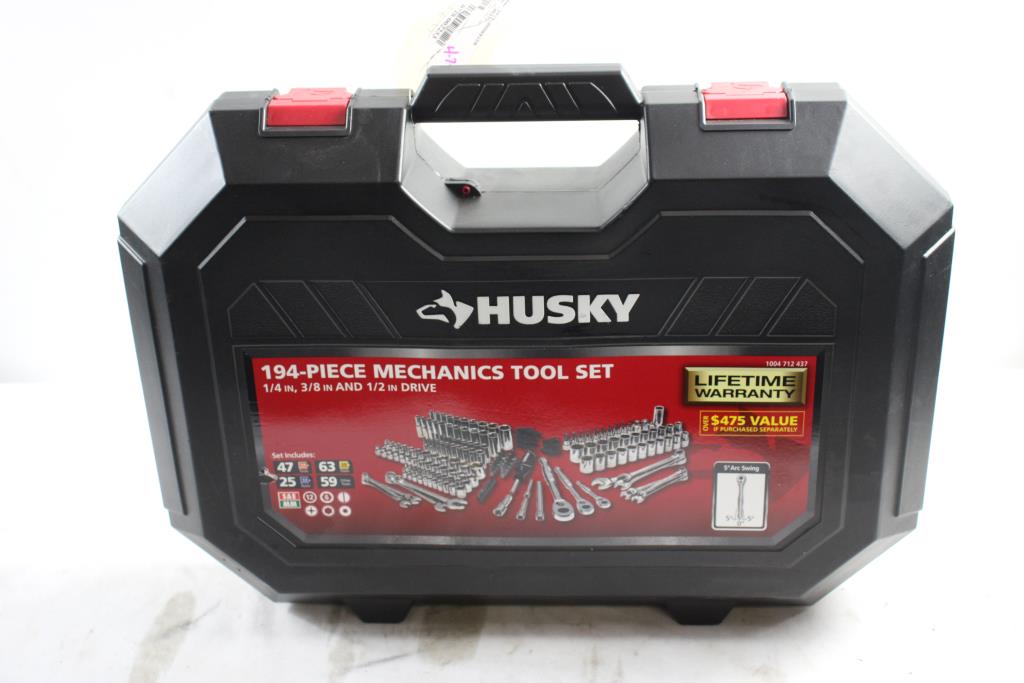 Husky 194-PC Mechanics Tool Set, 1004-712-437 | Property Room