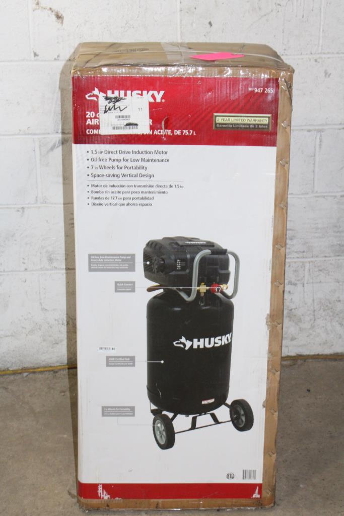 Husky 20 Gal Oil-Free Air Compressor | Property Room