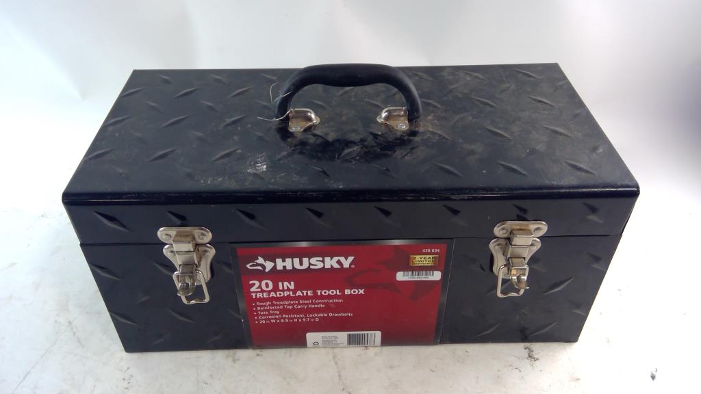 Husky 20in Treadplate Tool Box | Property Room
