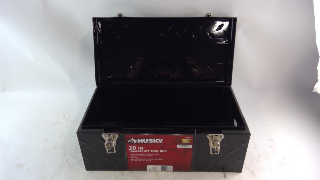 Husky 20in Treadplate Tool Box | Property Room