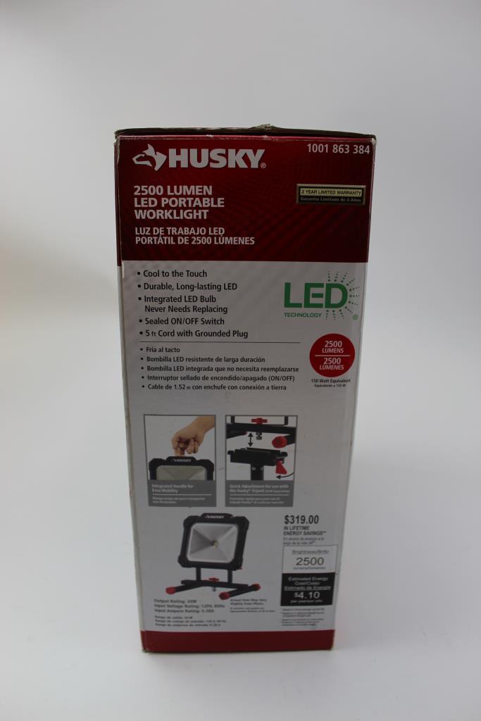 Husky 2500 Lumen Led Portable Worklight | Property Room