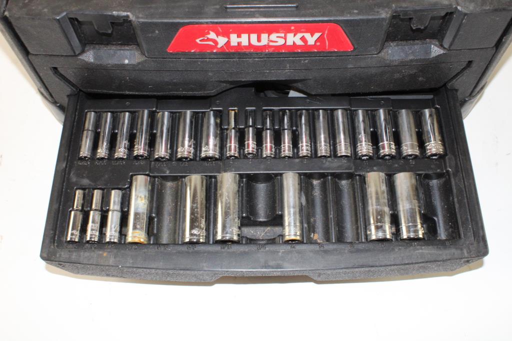 Husky 30+ Piece Ratchet Set In Case With Drawers | Property Room