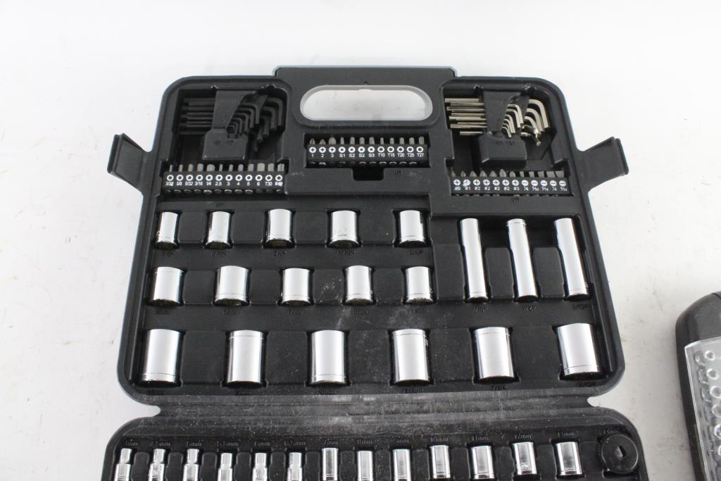 Husky 45-Piece Stubby Set And Ultra Steel 120-Piece Socket Set, 2 ...