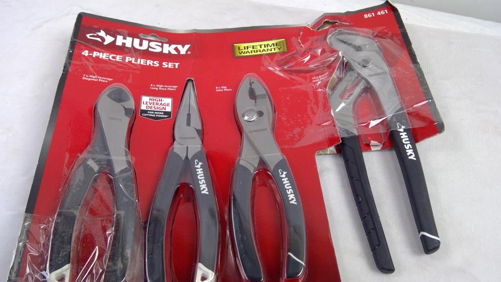 Husky 4-Piece Pliers Set With Needle File Set | Property Room