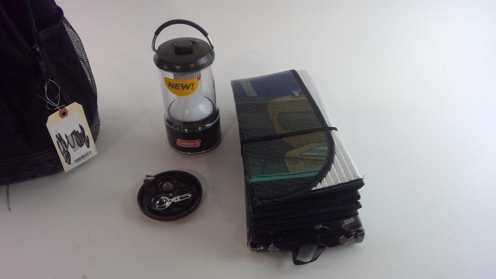 Husky Backpack With Car Shade And Lantern, 3 Pieces | Property Room