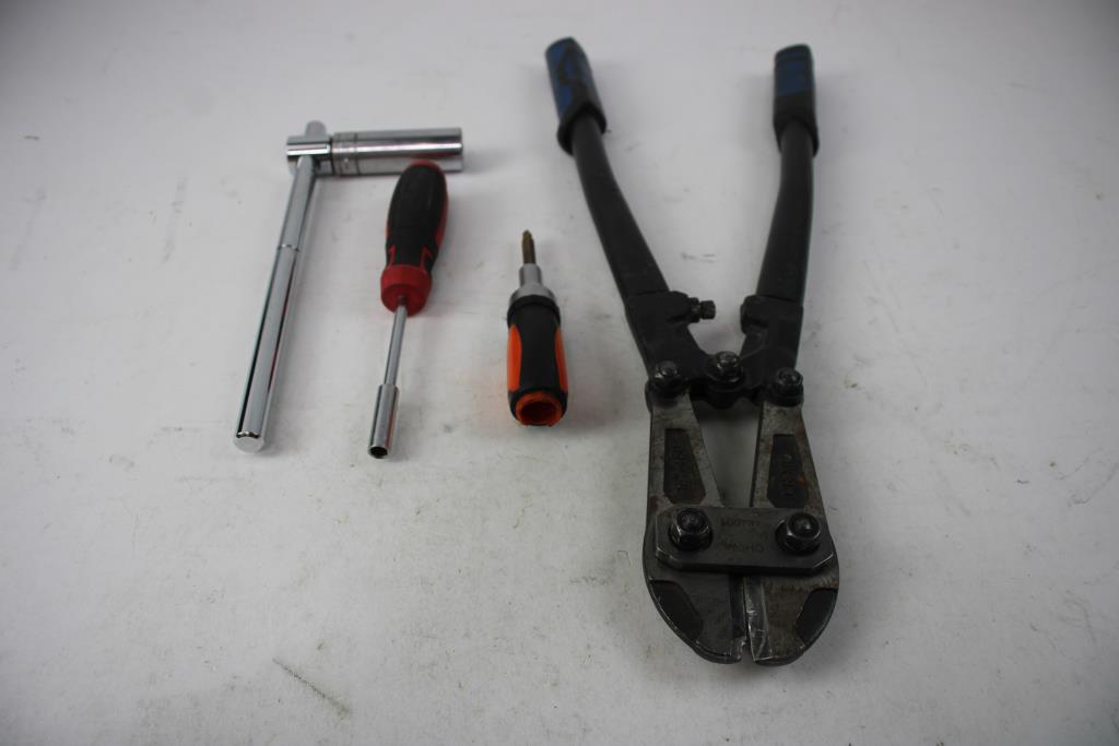 Husky Bag With Bolt Cutters, Pliers, And More | Property Room