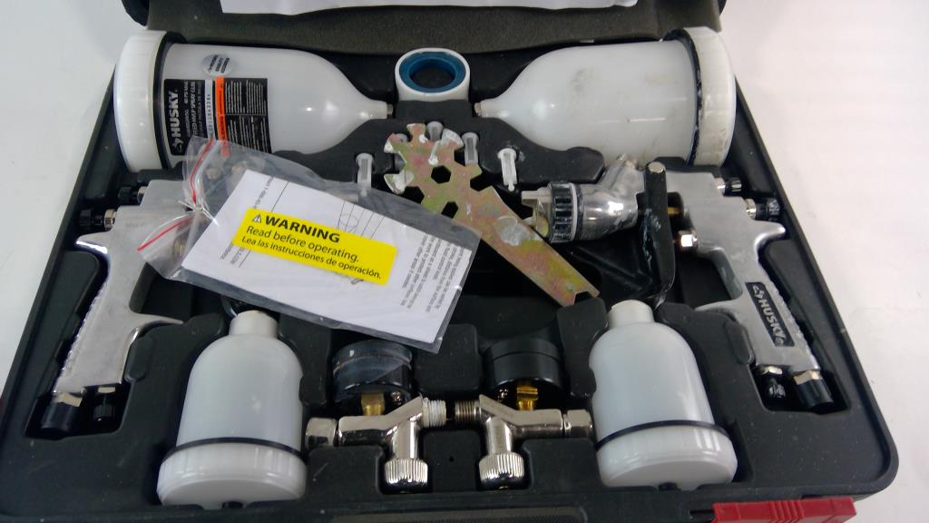 Husky Gravity Feed Spray Gun With Case | Property Room