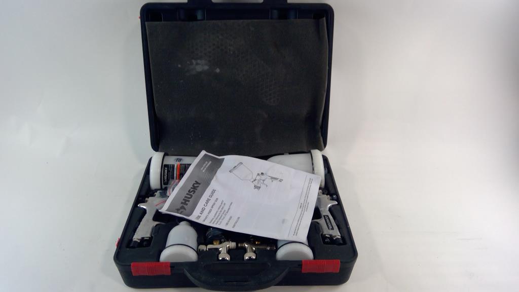 Husky Gravity Feed Spray Gun With Case | Property Room