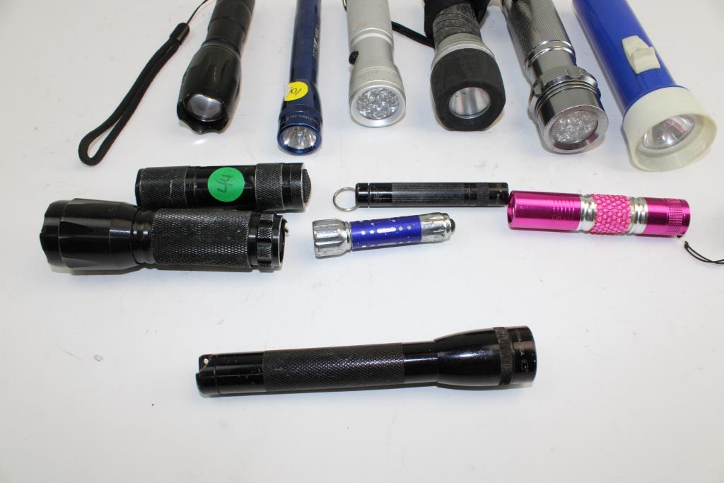 Husky, Maglite, Techlite, & More Assorted Flashlights; 7+ Pieces ...