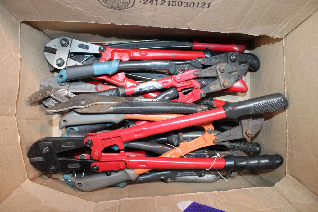 Husky, Pittsburgh, Armstrong MFG, & More Assorted Bolt Cutters; 10 ...