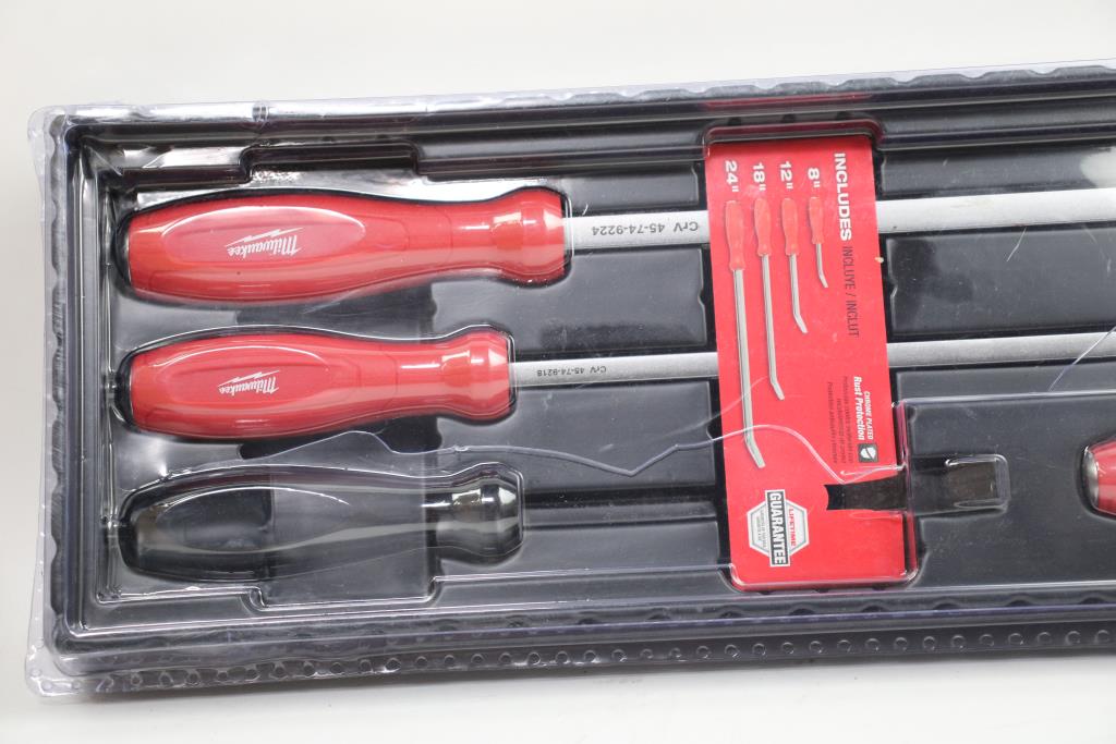 Husky Red/Black Container With Milwaukee Pry Bar Set | Property Room
