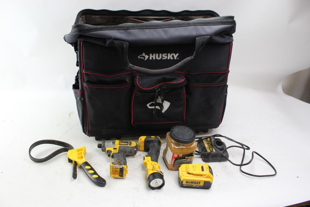 Husky Rolling Tool Bag With Assorted Tools, 5+ Pieces | Property Room