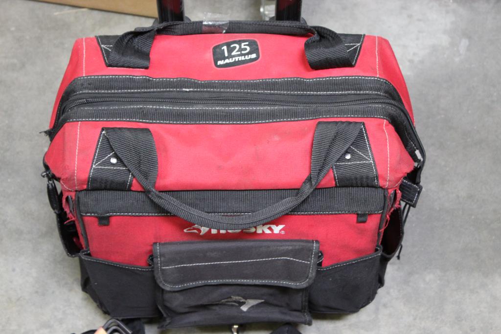 Husky Rolling Tool Bag With Various Tools | Property Room
