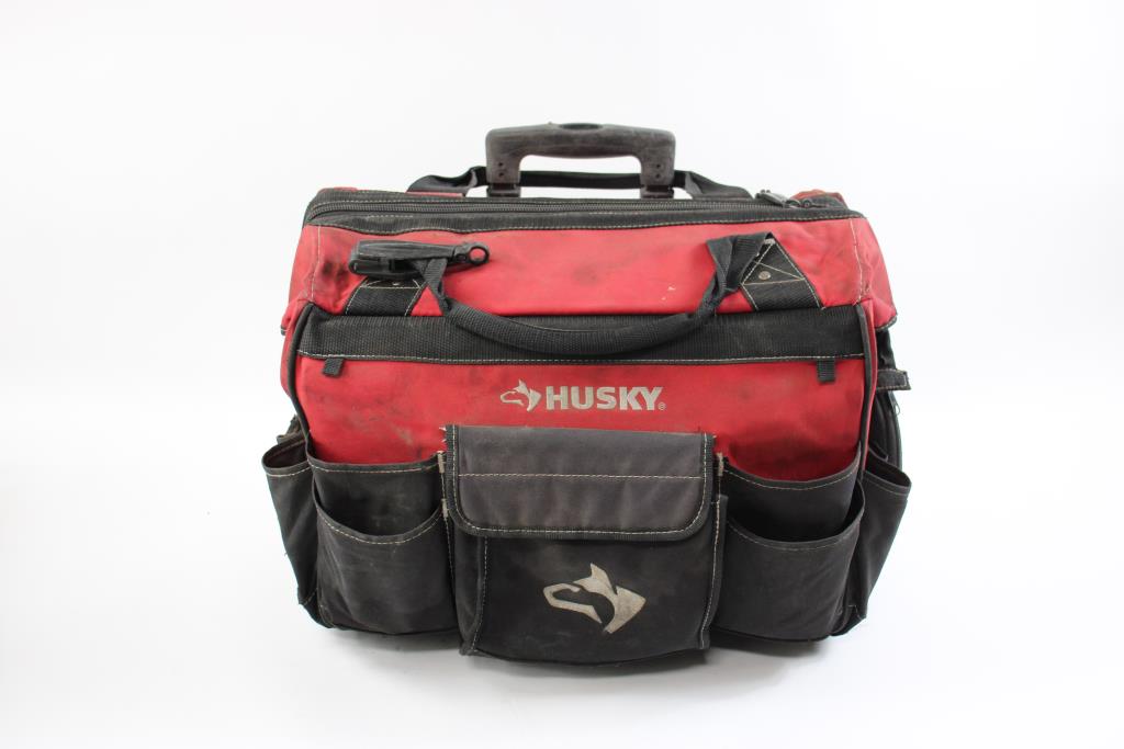 Husky Rolling Tool Bag Wtih Misc Tools, 5+ Pieces | Property Room