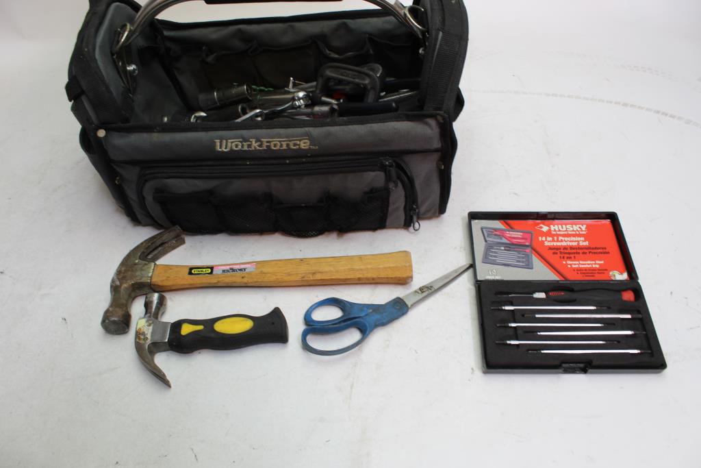 Husky Screwdriver Set, Stanley Hammer, Workforce Tool Bag And More Bulk ...
