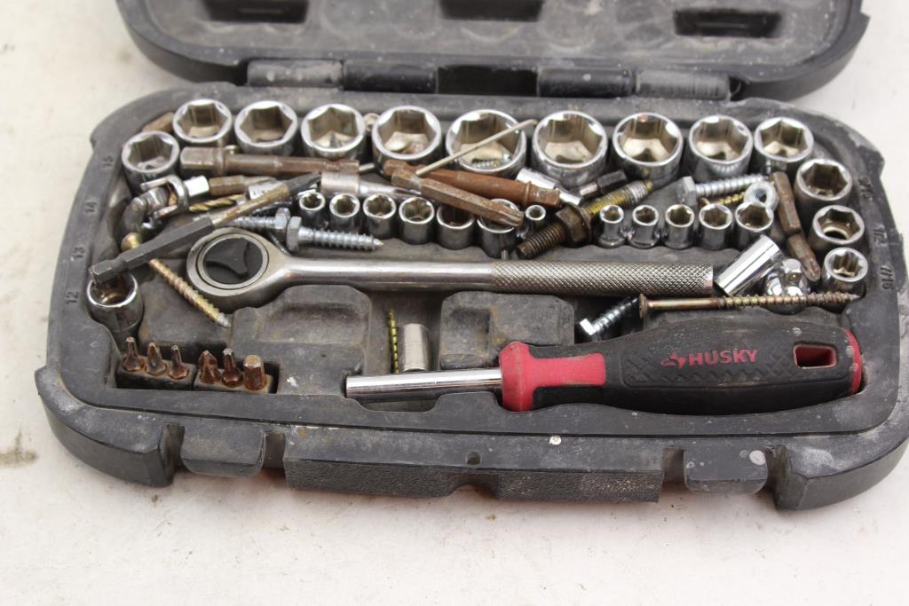 Husky Socket And Ratchet Set: 30+ Pieces | Property Room