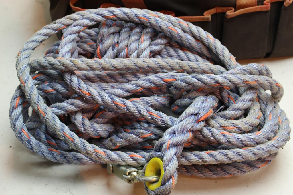 Husky Tool Bag, Manila Rope And Harness Rope | Property Room