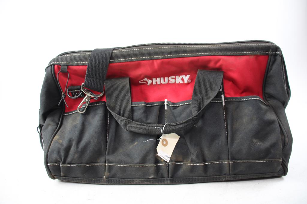 Husky Tool Bag With Multimeter, Hammer, And More | Property Room
