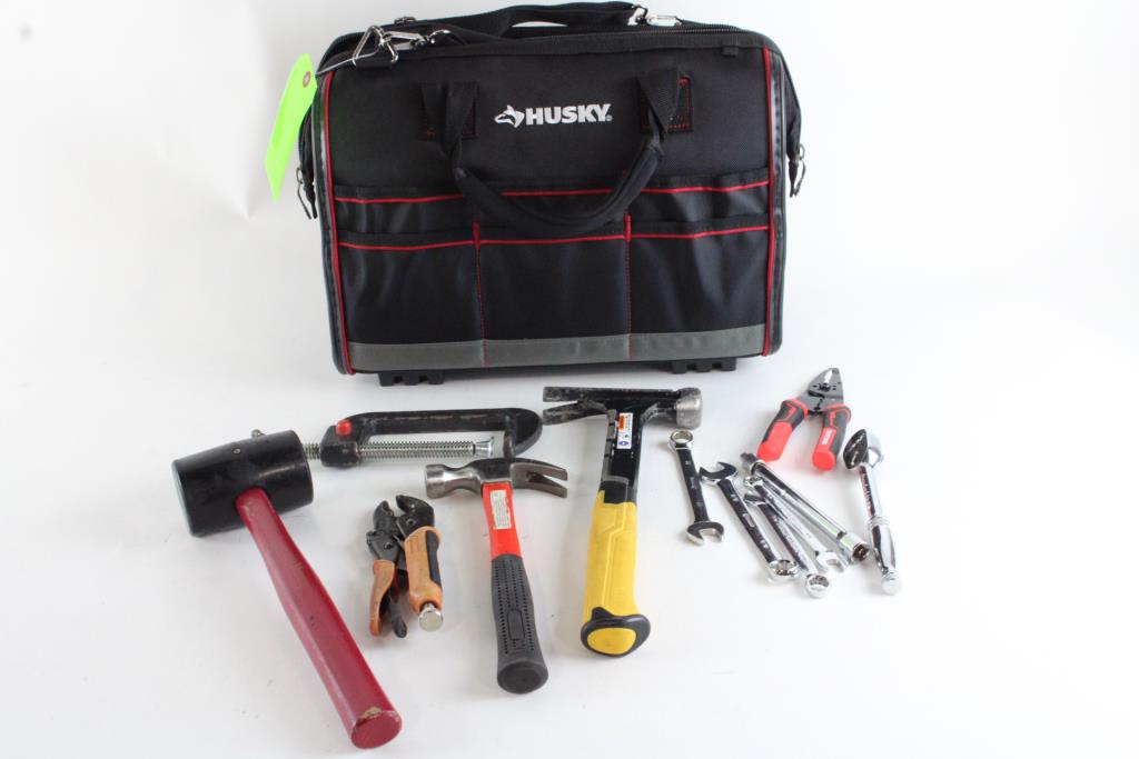 Husky Tool Bag With Tools, 10+ Pieces | Property Room