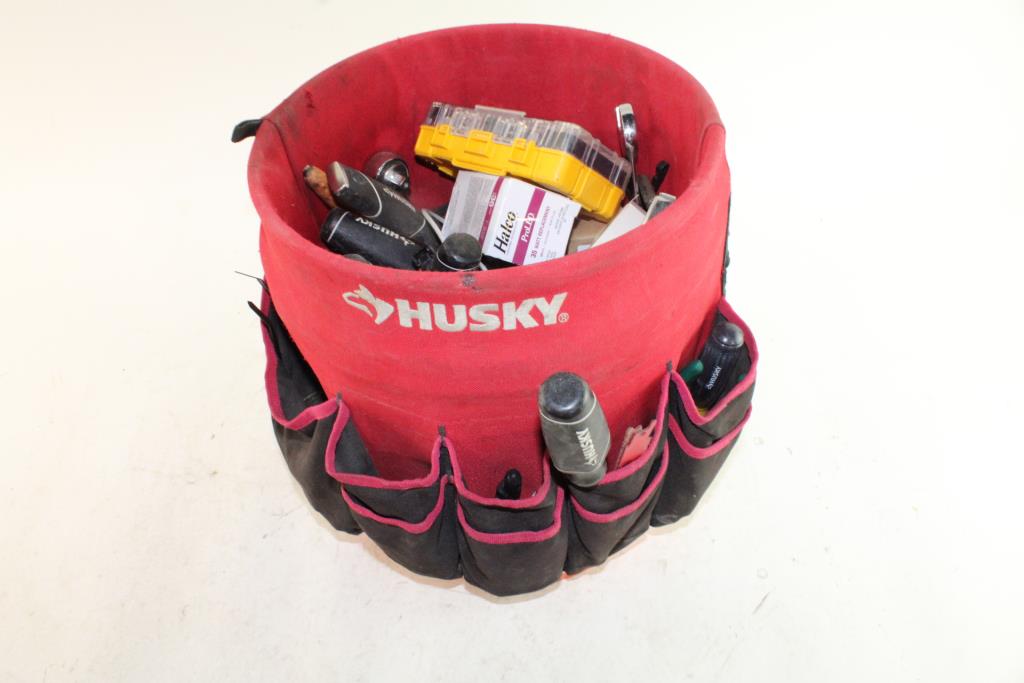 Husky Tool Bucket With Tools, 20+ Pieces | Property Room
