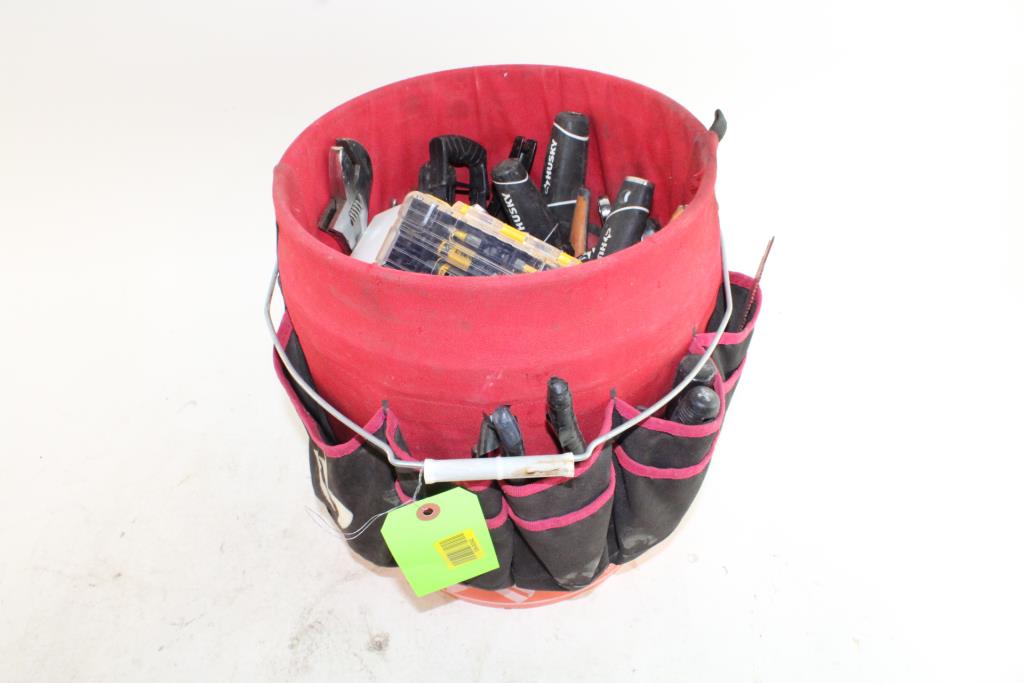 Husky Tool Bucket With Tools, 20+ Pieces | Property Room
