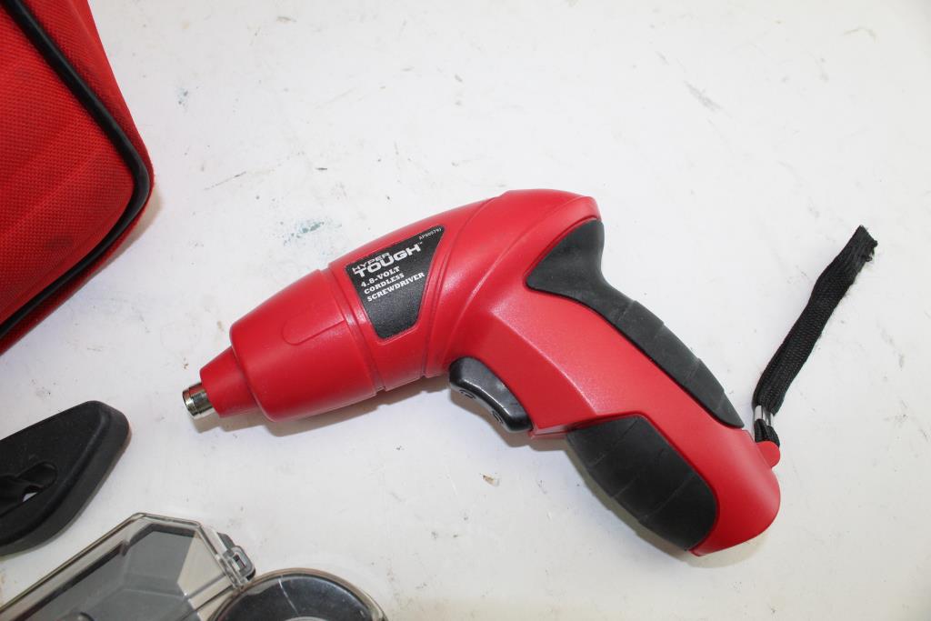 Hyper Tough Cordless Screwdriver & Husky Combination Wrench & Socket ...