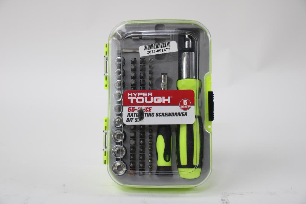 Hyper Tough Ratcheting Screwdriver Bit Set | Property Room