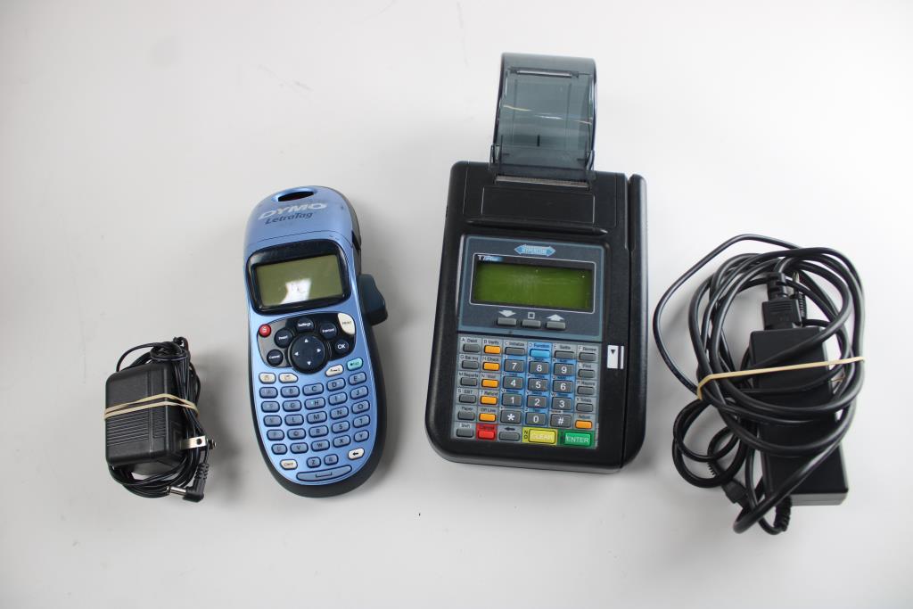 Hypercom Credit Card Machine & Dymo Letratag Label Maker | Property Room