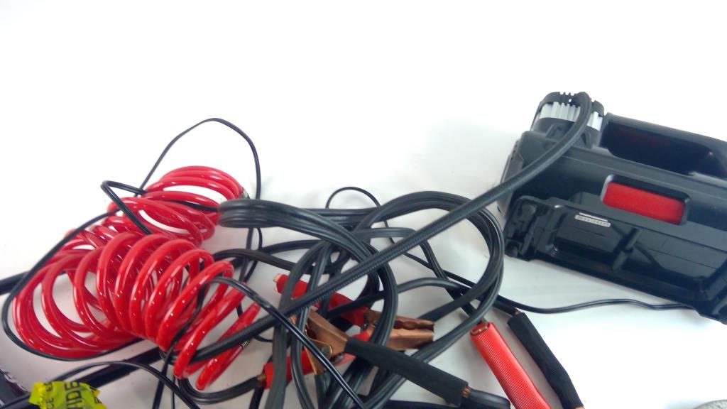 HyperTough Pump, Jumper Cables & Hand Tools, 10+ Pieces | Property Room
