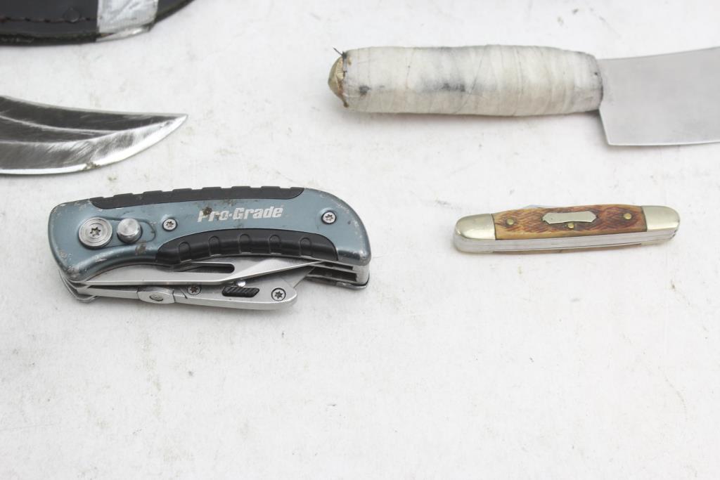 Ice Pick, Fixed Blade And Folding Knives: 6 Items | Property Room