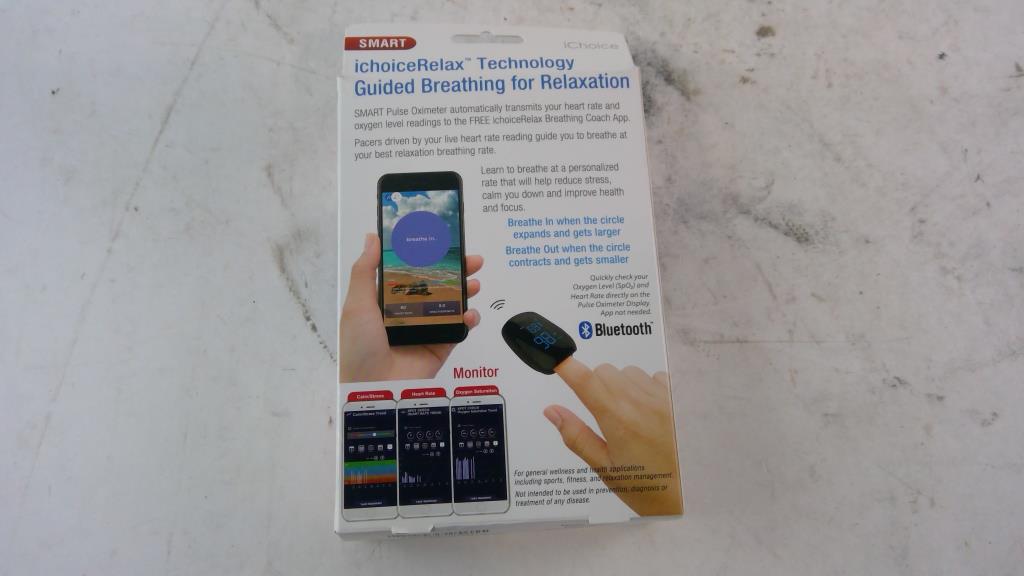 Ichoice Pulse Oximeter + Relaxation Coach | Property Room