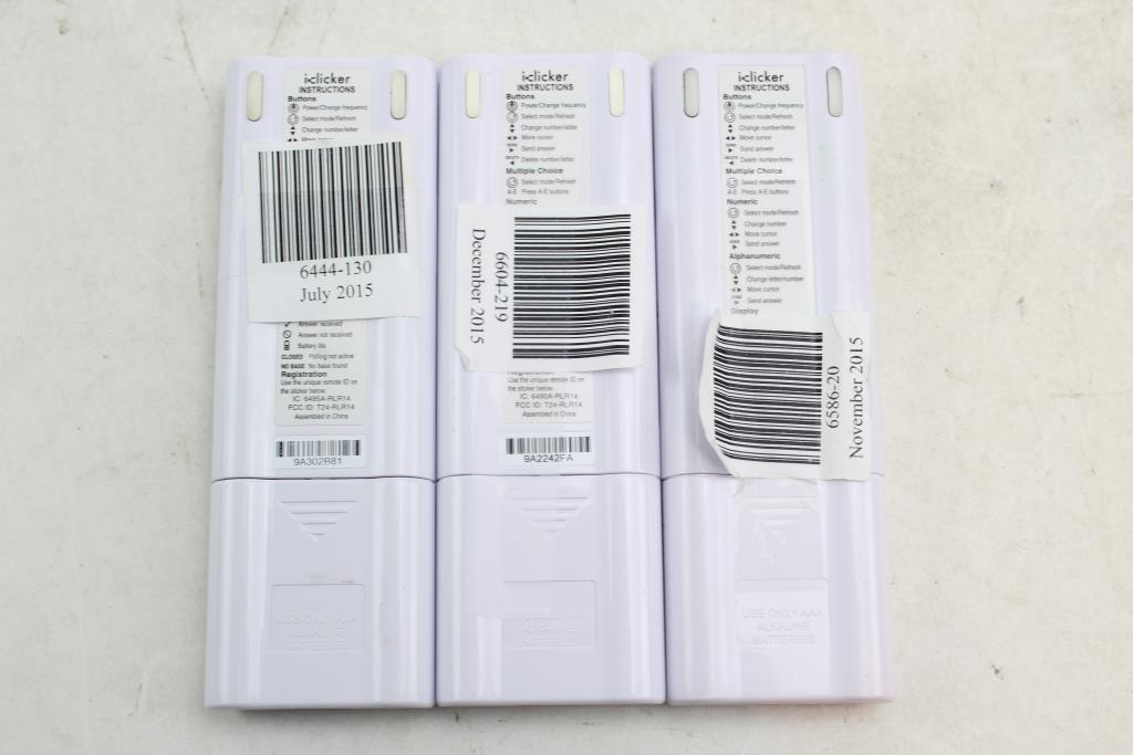 Iclicker2: 3 Items | Property Room