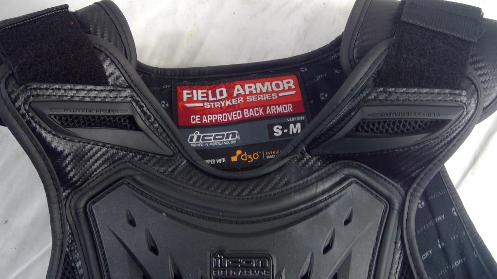 Icon Field Armor Stryker Series Motorcycle Vest, Size S-M, Black ...