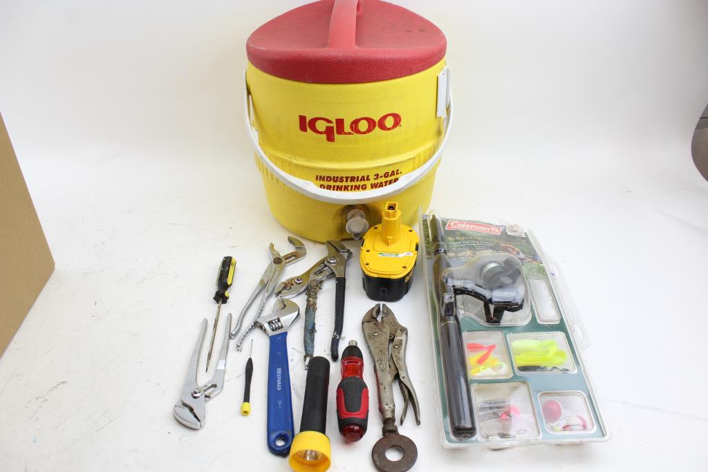 Igloo Cooler, Coleman Fishing Rod, And More, 5+ Pieces | Property Room