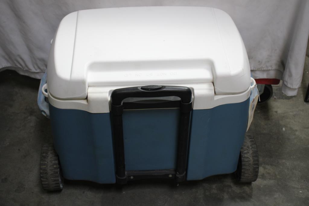 Igloo Rolling Cooler, Light Blue | Property Room