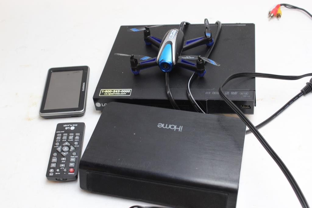 Ihome Dock, Garmin Gps, Lg Player, Dura Drone: 4 Items | Property Room