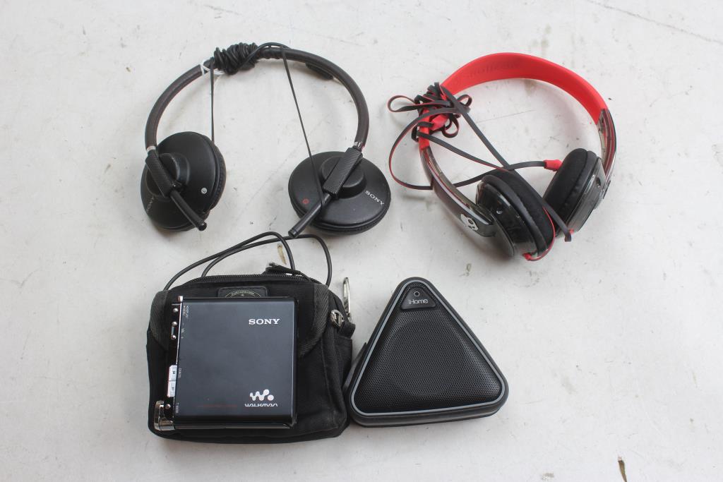 IHome Speaker, Skullcandy Headphones, Sony Headphones, And More; 3 ...